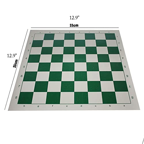 LYUN Chess Board 2 in 1 Chess Set with Wood Chess Board，Travel Chess Set 13" X 13" Roll-up Chess Board Chess Board Set for Beginner Kids Chess Set (Color : Chess Set 2 in1)