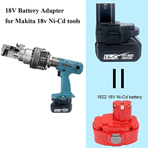 Replacement for Makita 18V Lithium Battery Adapter for Makita 18V NiCad&NiMh Tools, Convert Makita BL1830 BL1850 BL1860 BL1840 18-Volt LXT Slide Li-ion Battery to Makita 18V Ni-Cd/Ni-Mh Battery