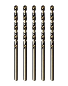 stroton 6% cobalt drill bits for stainless steel and hard metal (3/32 x 5pcs)