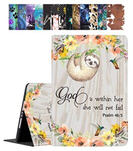 ipad mini 6 case, ipad mini 2021 6th generation case auto sleep/wake multi-angle stand for ipad mini 6th gen 8.3 inch , white flowers