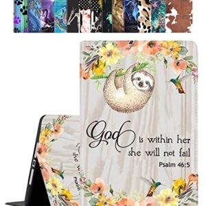 iPad Mini 6 Case, iPad Mini 2021 6th Generation Case Auto Sleep/Wake Multi-Angle Stand for iPad Mini 6th Gen 8.3 Inch , White Flowers