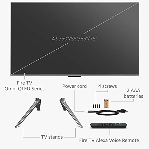 All-new Amazon Fire TV 55" Omni QLED Series 4K UHD smart TV, Dolby Vision IQ, Local Dimming, hands-free with Alexa