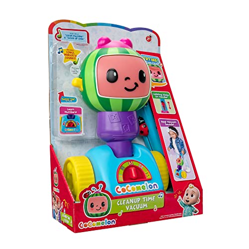 CoComelon Cleanup Time Vacuum - Cleaning Sounds, The “Clean Up Song” and “Clean Machine” Song from The Show - Toys for Kids and Preschoolers