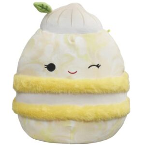 squishmallows original 12-inch landry yellow meringue macaron - medium-sized ultrasoft official jazwares plush