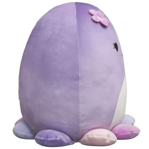 Squishmallows Original 14-Inch Beula Purple Octopus with Multicolored Tentacles - Large Ultrasoft Official Jazwares Plush