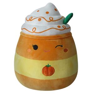 squishmallows original 14-inch delindy orange pumpkin spice latte - large ultrasoft official jazwares plush