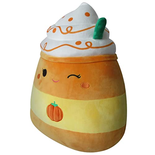 Squishmallows Original 14-Inch Delindy Orange Pumpkin Spice Latte - Large Ultrasoft Official Jazwares Plush