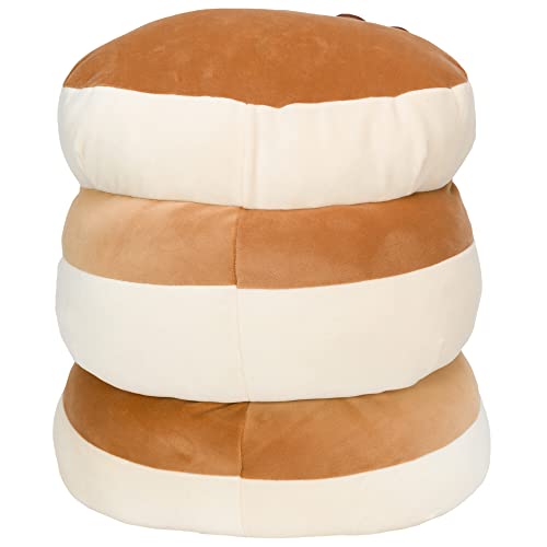 Squishmallows Original 12-Inch Rayen Pancake 3-Stack with Butter Flower - Medium-Sized Ultrasoft Official Jazwares Plush