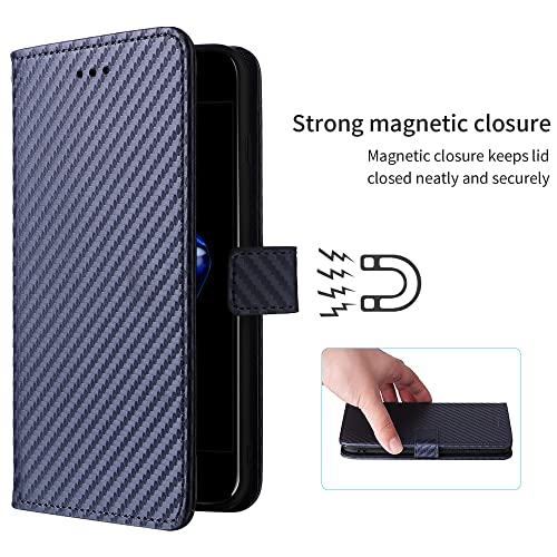 WWAAYSSXA Compatible with iPhone 13 6.1 inch Wallet Case Wrist Strap Lanyard and Leather Flip Card Holder Stand Cell Accessories Phone Cover for iPhone13 5G i i-Phone i13 iPhone13case Women Men Blue