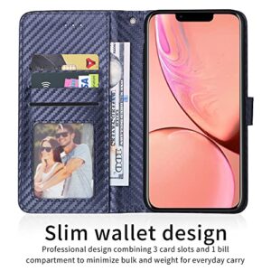 WWAAYSSXA Compatible with iPhone 13 6.1 inch Wallet Case Wrist Strap Lanyard and Leather Flip Card Holder Stand Cell Accessories Phone Cover for iPhone13 5G i i-Phone i13 iPhone13case Women Men Blue