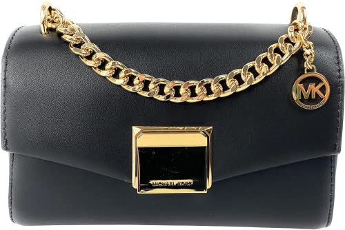 Michael Kors Lita Small Leather Crossbody Bag (Black)