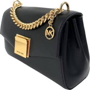 Michael Kors Lita Small Leather Crossbody Bag (Black)