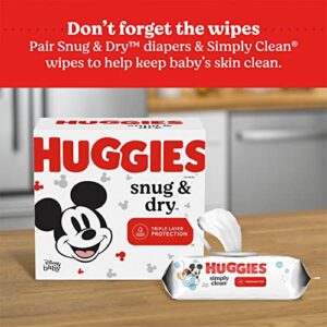 Huggies Snug & Dry Baby Diapers, Size 1 (8-14 lbs), 108 Ct, Newborn Diapers