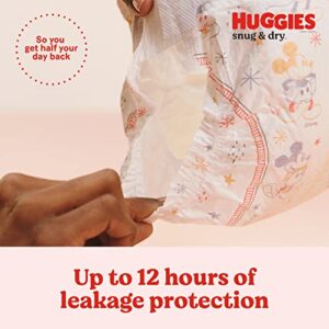 Huggies Snug & Dry Baby Diapers, Size 1 (8-14 lbs), 108 Ct, Newborn Diapers