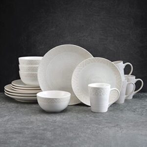 Pfaltzgraff Vera 16 Piece Dinnerware Set, Service for 4, Cream