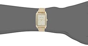 Anne Klein Women's Japanese Quartz Dress Watch with Metal Strap, Gold, 14 (Model: AK/3762CHGB)