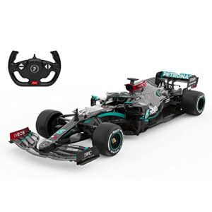 rastar f1 rc car for gift ideas, 1/18 mercedes-amg f1 w11 eq performance remote control car, official licensed product, black