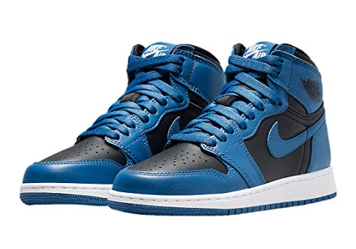 Jordan Youth Air 1 Retro High OG GS 575441 404 Dark Marina Blue - Size 5.5Y