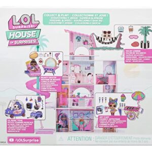 LOL Surprise OMG House of Surprises Vacay Lounge Playset with Leading Baby Collectible Doll with 8 Surprises, Dollhouse Accessories, Holiday Toy, Great Gift for Kids Ages 4 5 6+ Years Old & Collectors