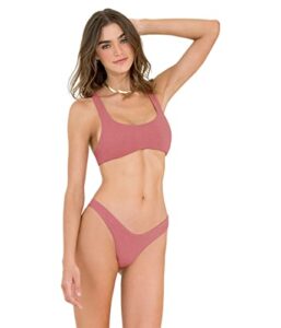 maaji womens bikini bottoms, pink, large us