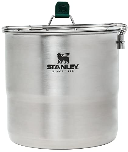 Stanley Adventure 4-Person Cookset, 11-Piece Camping Cooking Kit with 2.6 Quart Stainless Steel Pot and Utensils