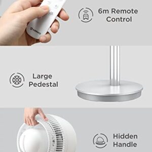 AIRMATE Air Circulator Fan with Remote,Oscillating Fans for Indoors Turbo Silence, Pedestal Fan, Cooling Fan with 4 Modes 12 Speed, Standing Fans for Home, Office, Bedroom