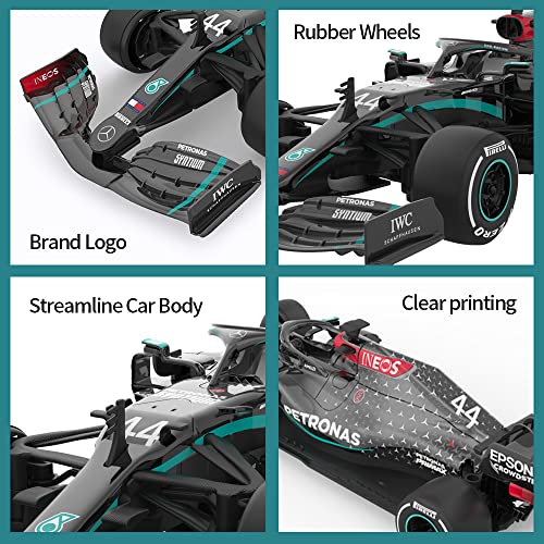 ZMZ Remote Control Car 1:18 Scale Licensed RC Mercedes-AMG F1 W11 EQ Series, F1 RC Car Boy Toys, Model Cars Display Vehicles for Boys and Girls Toy Cars for Adults Boys Girls 7 Years Old Gift (Black)