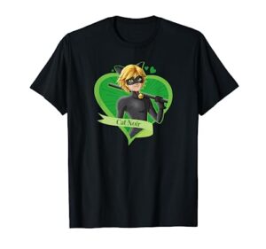 miraculous ladybug valentine's day love from cat noir t-shirt