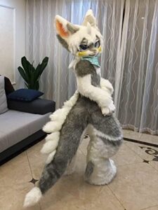 furrywu studio jackalope argus cooker spaniel huksy dog fursuit teen costumes child full furry suit fursona kigurumi digitigrade anime