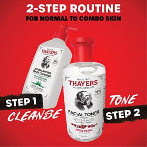 THAYERS pH Balancing Daily Cleanser, Face Wash with Aloe Vera, Gentle and Hydrating Skin Care for Dry, Oily, or Acne Prone Skin, 8 FL Oz.