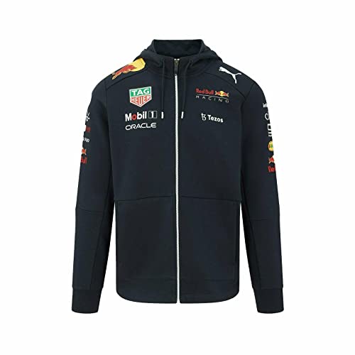 Red Bull Racing F1 Men's 2022 Team Full Zip Hooded Sweatshirt Navy