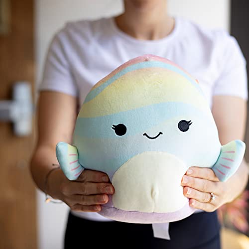 Squishmallows 8" Canda The Rainbow Fish - Officially Licensed Kellytoy Plush - Collectible Soft & Squishy Stuffed Animal Toy - Add to Your Squad - Gift for Kids, Girls & Boys - 8 Inch