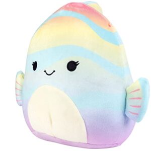 Squishmallows 8" Canda The Rainbow Fish - Officially Licensed Kellytoy Plush - Collectible Soft & Squishy Stuffed Animal Toy - Add to Your Squad - Gift for Kids, Girls & Boys - 8 Inch