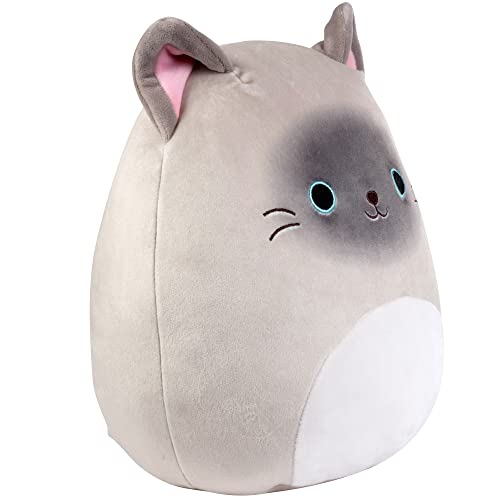 Squishmallows 10" Felton The Siamese Cat - Officially Licensed Kellytoy Plush - Collectible Soft & Squishy Kitty Stuffed Animal Toy - Add to Your Squad - Gift for Kids, Girls & Boys - 10 Inch