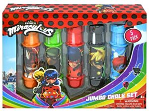 united pacific designs 29880lad: miraculous ladybug 5pc jumbo chalk set