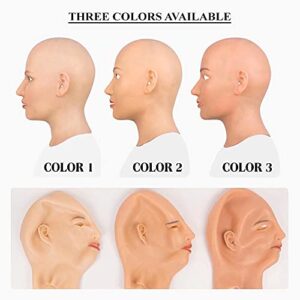 Realistic Silicone Female Mask Yennefer Crossdressing Headwear Masks For Crossdressers Cosplay Halloween DragQueen