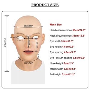 Realistic Silicone Female Mask Yennefer Crossdressing Headwear Masks For Crossdressers Cosplay Halloween DragQueen