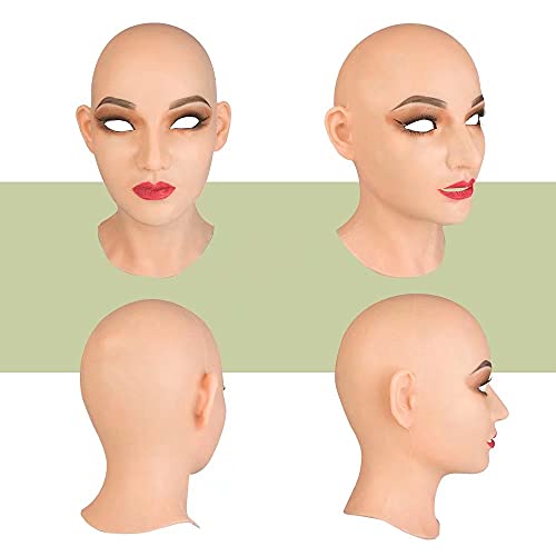 Realistic Silicone Female Mask Yennefer Crossdressing Headwear Masks For Crossdressers Cosplay Halloween DragQueen