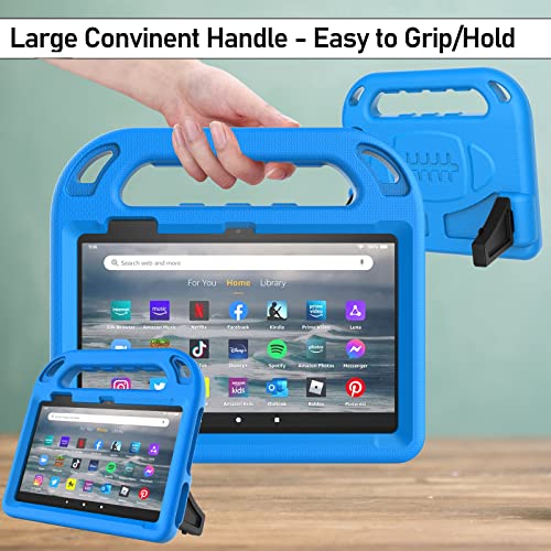 LTROP All-New Amazon Kindle Fire 7 Tablet Case(12th Generation, 2022 Release), Fire 7 Tablet Case, Shockproof Light Weight Bumper Kids Case for Fire 7 2022 Tablet Latest Model(7” Display), Blue