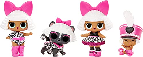 L.O.L. Surprise! OMG Diva Family with 45 Surprises Including (1) Pink Fashion Doll with (4) Collectible Dolls and Accessories Toy Playset