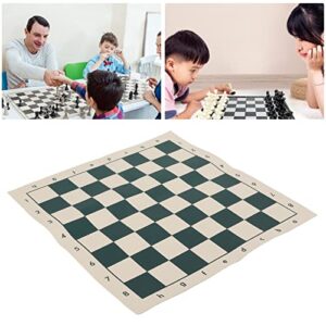 Portable Chess Board 34.5x34.5cm PVC Soft Chess Board Tournament Style Chess Set for Travel Camping