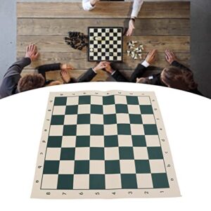 Portable Chess Board 34.5x34.5cm PVC Soft Chess Board Tournament Style Chess Set for Travel Camping