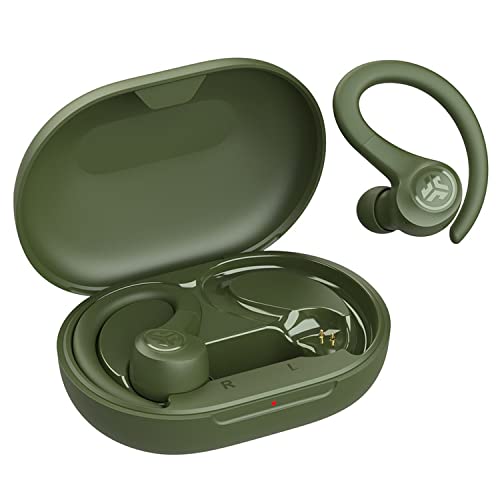 JLab Go Air Sport - Wireless Workout Earbuds Featuring C3 Clear Calling, Secure Earhook Sport Design, 32+ Hour Bluetooth Playtime, and 3 EQ Sound Settings (Green)