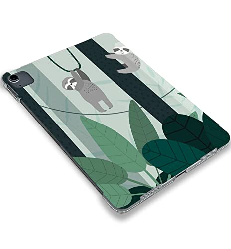 Cute Jungle Sloth Animal Kawaii case Compatible with iPad Mini Air Pro 7.9 8.3 9.7 10.2 10.9 11 12.9 inch Pattern Cover New 2022 2021 Trifold Stand 3 4 5 6 7 8 9 Generation (11" Pro 1/2/3 gen)