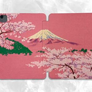 Cute Sakura Tree Japanese Flower case Compatible with iPad Mini Air Pro 7.9 8.3 9.7 10.2 10.9 11 12.9 inch Pattern Cover New 2022 2021 Trifold Stand 3 4 5 6 7 8 9 Generation (12.9 Pro 3/4/5 gen)