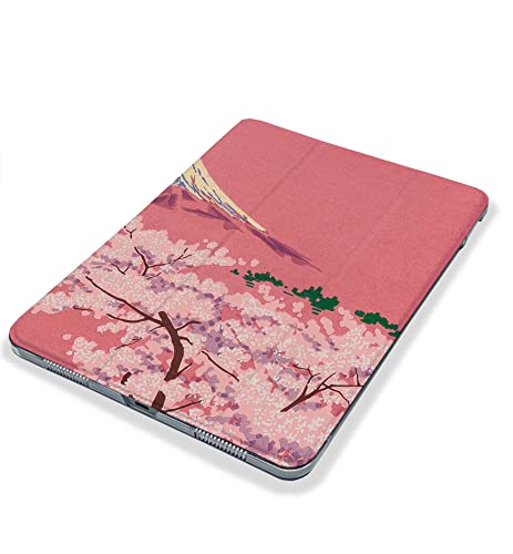 Cute Sakura Tree Japanese Flower case Compatible with iPad Mini Air Pro 7.9 8.3 9.7 10.2 10.9 11 12.9 inch Pattern Cover New 2022 2021 Trifold Stand 3 4 5 6 7 8 9 Generation (12.9 Pro 3/4/5 gen)