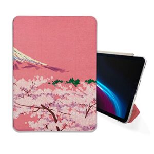 Cute Sakura Tree Japanese Flower case Compatible with iPad Mini Air Pro 7.9 8.3 9.7 10.2 10.9 11 12.9 inch Pattern Cover New 2022 2021 Trifold Stand 3 4 5 6 7 8 9 Generation (12.9 Pro 3/4/5 gen)