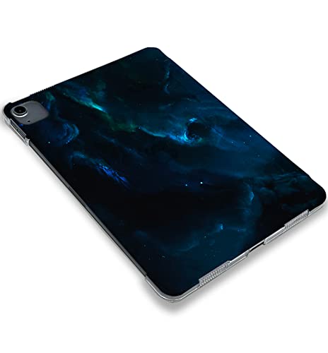 Kawaii Outer Space Blue Starry Sky case Compatible with iPad Mini Air Pro 7.9 8.3 9.7 10.2 10.9 11 12.9 inch Pattern Cover New 2022 2021 Trifold Stand 3 4 5 6 7 8 9 Generation (10.2" 7/8/9 gen)