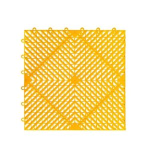 bbgs 40x40x4cm spliced plastic drainage grille, 10pcs outdoor plastic entrance mats door flooring mat for car wash 4s shop washing machine mat (color : yellow)