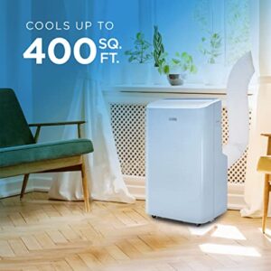 Commercial Cool CCP6JB, Dehumidifier & Fan, 9,000 Bedroom AC Unit with 2 Remote Controls & Covers up to 400 Sq. Ft, Alexa & Wifi Enabled, Smart portable-air-conditioners, 9000 BTU, Blue